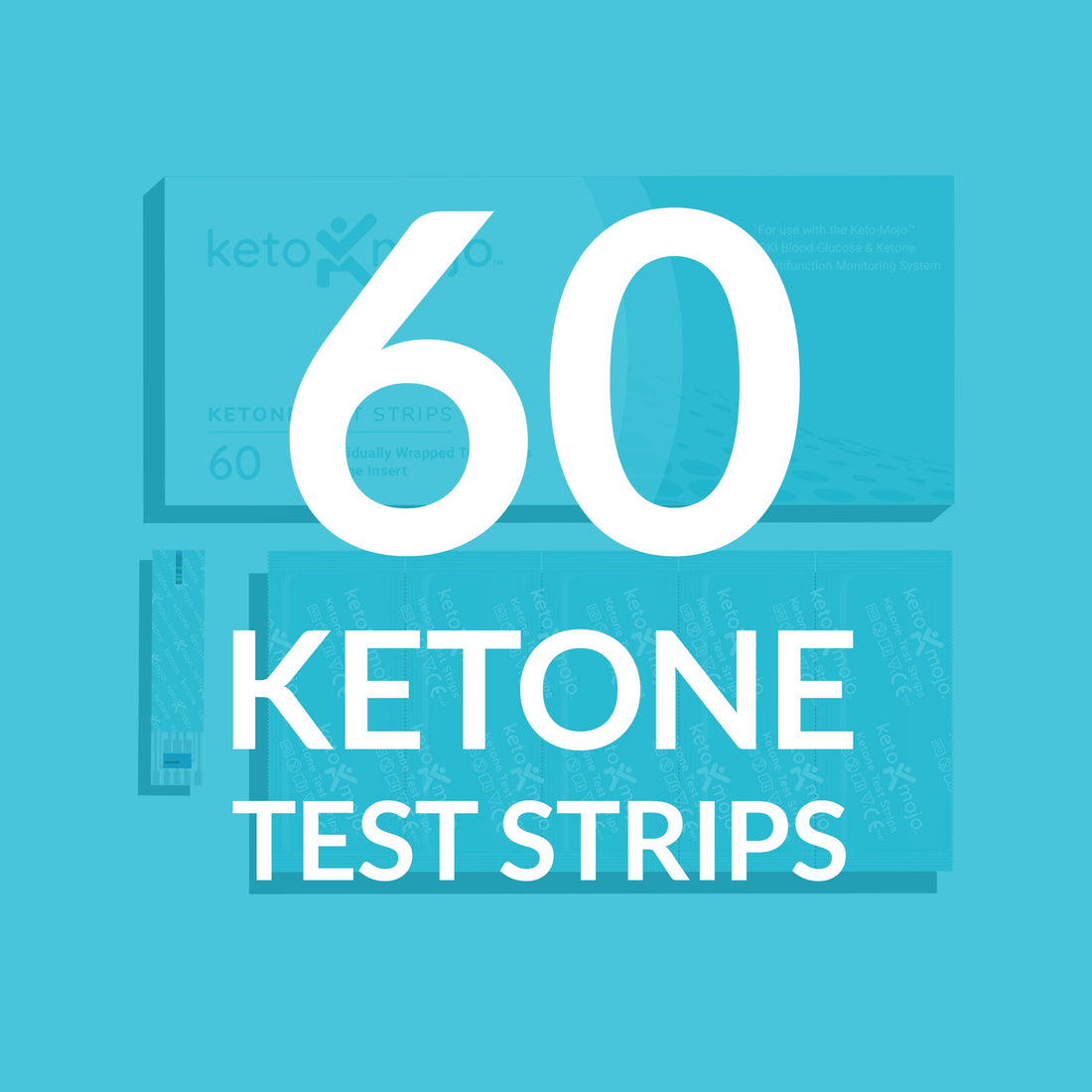 Ketone Test Strips (60 pack) – Keto-Mojo UK
