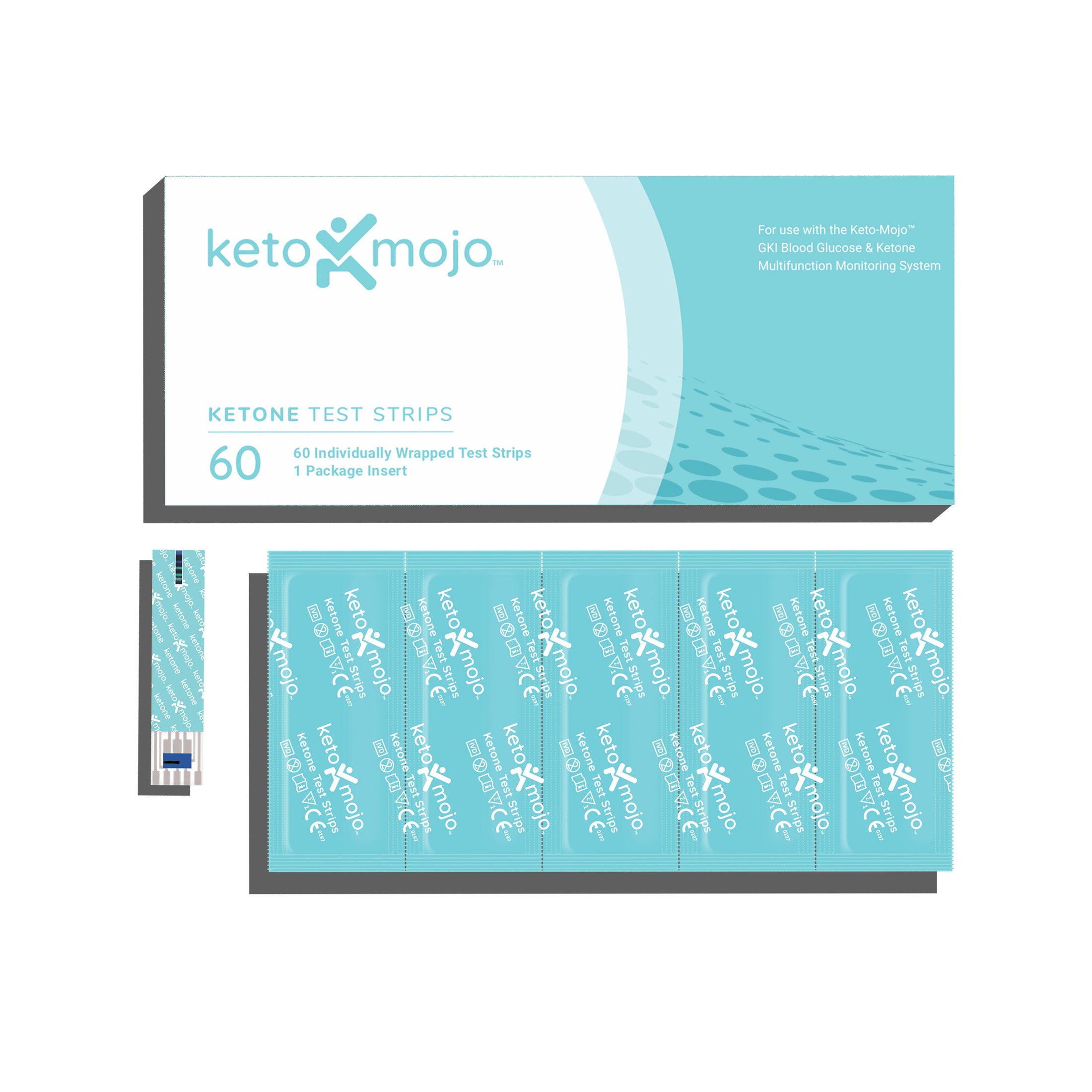 Ketone Test Strips (60 pack) – Keto-Mojo UK